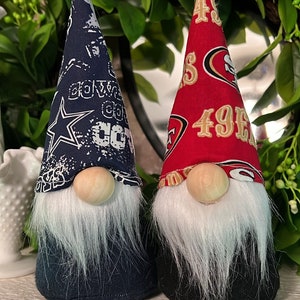 NFL FOOTBALL GNOMES Tiered Tray Home Team Mantle Decor - Etsy