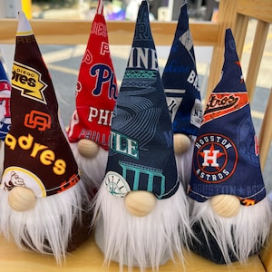 MLB BASEBALL GNOMES, Tiered Tray, Home Team Mantle Decor, Baseball Fan ...