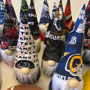 NFL FOOTBALL GNOMES, Tiered Tray, Home Team Mantle Decor, Football Fan ...