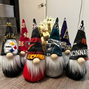 NFL FOOTBALL GNOMES Tiered Tray Home Team Mantle Decor - Etsy