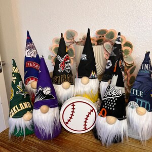 MLB BASEBALL GNOMES, Tiered Tray, Home Team Mantle Decor, Baseball Fan ...