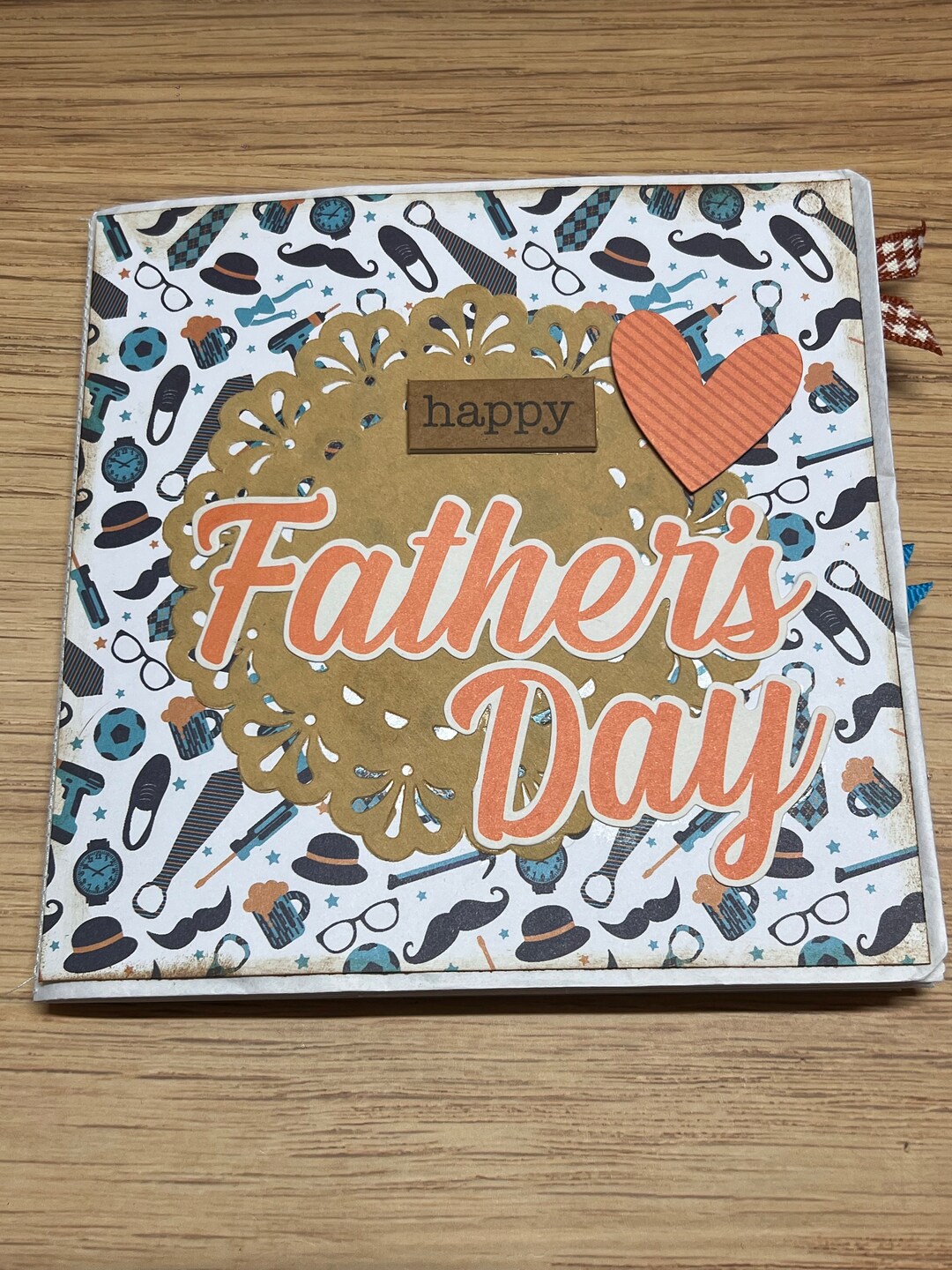 Fathers Day Scrapbook, Best Dad Album, Finished Scrapbook Just Add ...