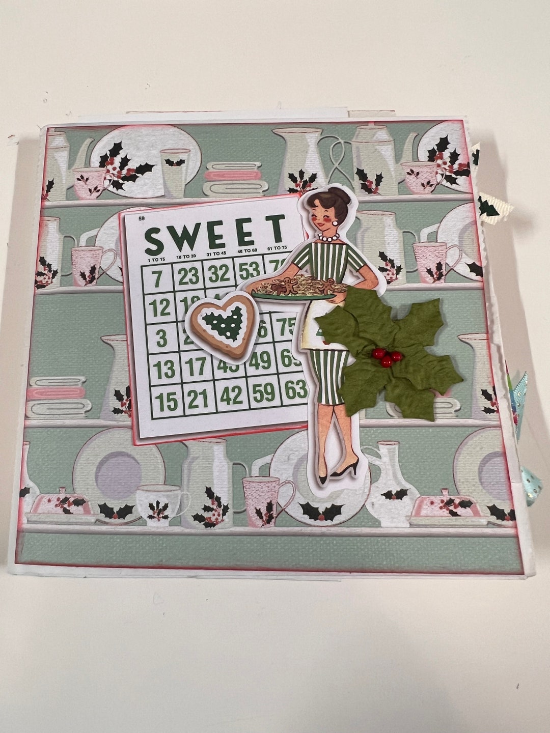 SWEET Vintage RECIPE Paper Bag Album, Cookie Recipe Scrapbook, Just Add ...