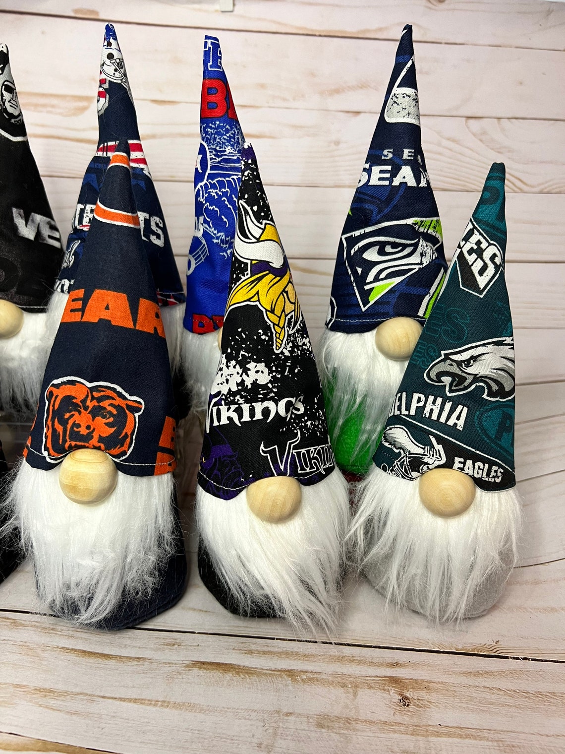 NFL FOOTBALL GNOMES Tiered Tray Home Team Mantle Decor - Etsy