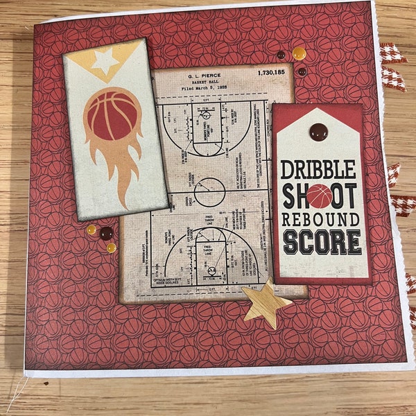 Basketball Scrapbook - Etsy