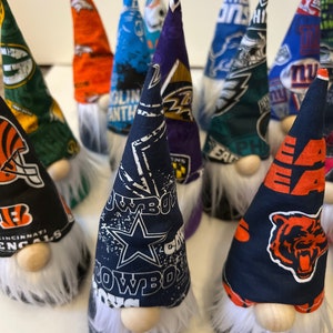NFL FOOTBALL GNOMES, Tiered Tray, Home Team Mantle Decor, Football Fan ...