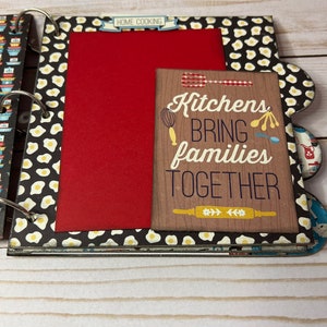 HOME BAKING Recipe Chipboard Album, 6 X 6 Photo Album 8 Pages, Just Add ...