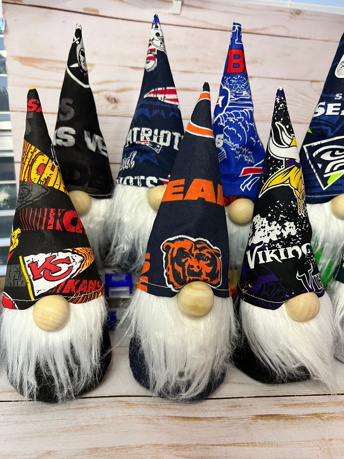 NFL FOOTBALL GNOMES Tiered Tray Home Team Mantle Decor - Etsy