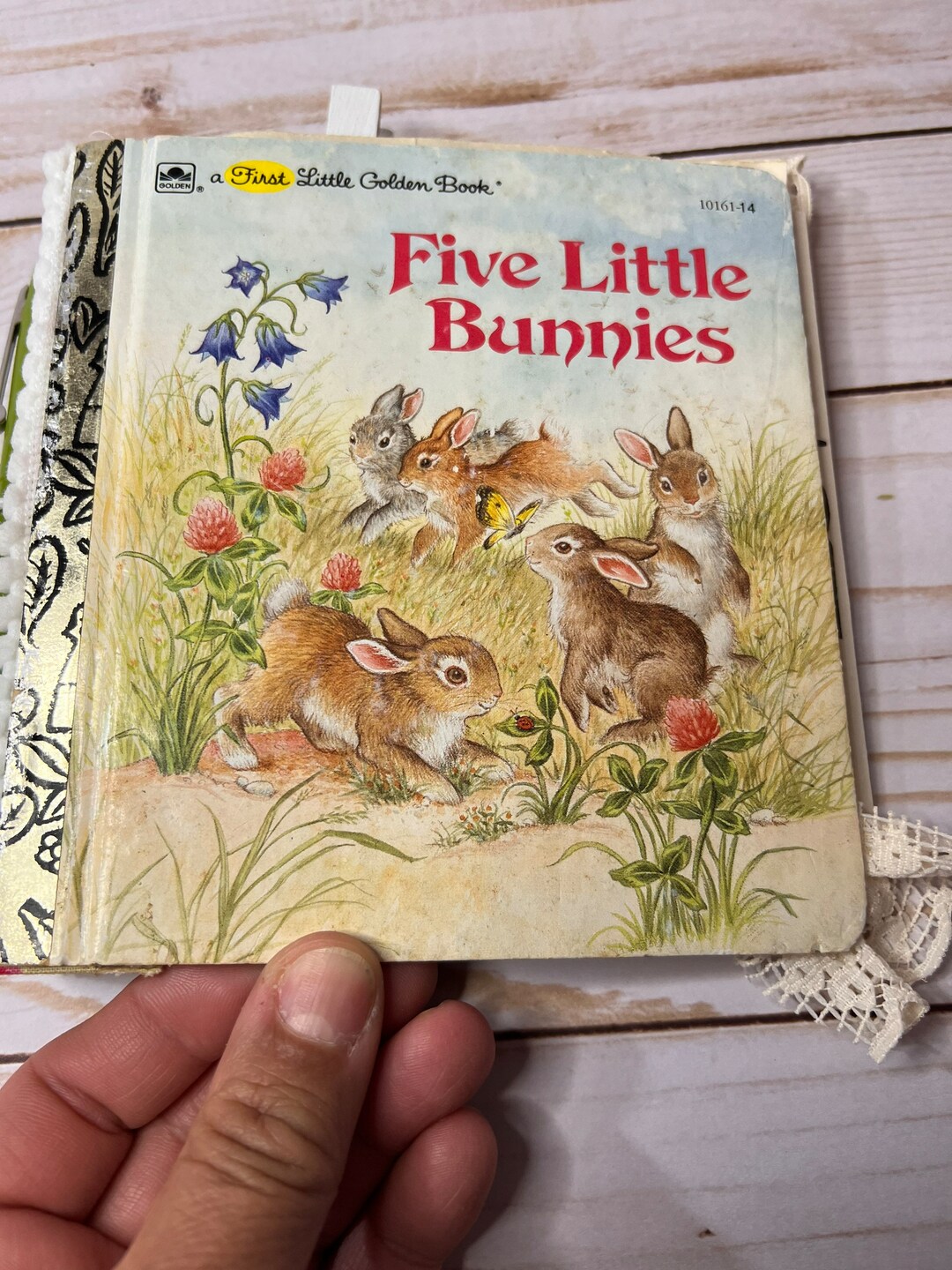 5 Little BUNNIES JUNK JOURNAL Chipboard Album, 6 X 6 Journal, Just Add ...