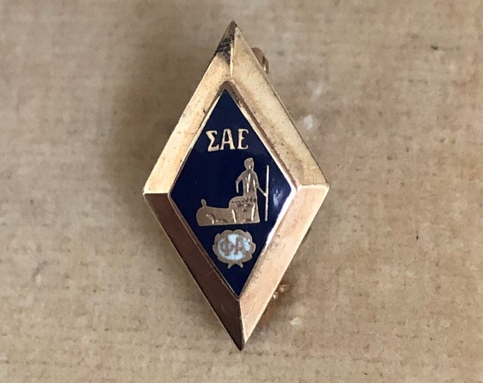 Vintage 1970's 10K Sigma Alpha Epsilon Fraternity Pledge Pin~sae Pledge ...