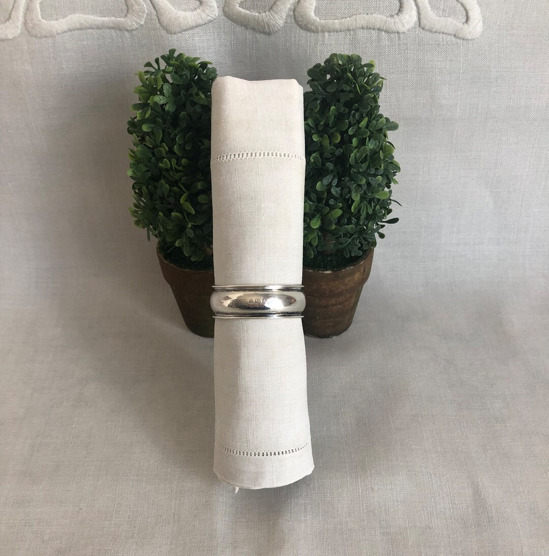 Vintage 1949 Sterling Silver Rolled Edge Napkin Ring~no Monogram ...