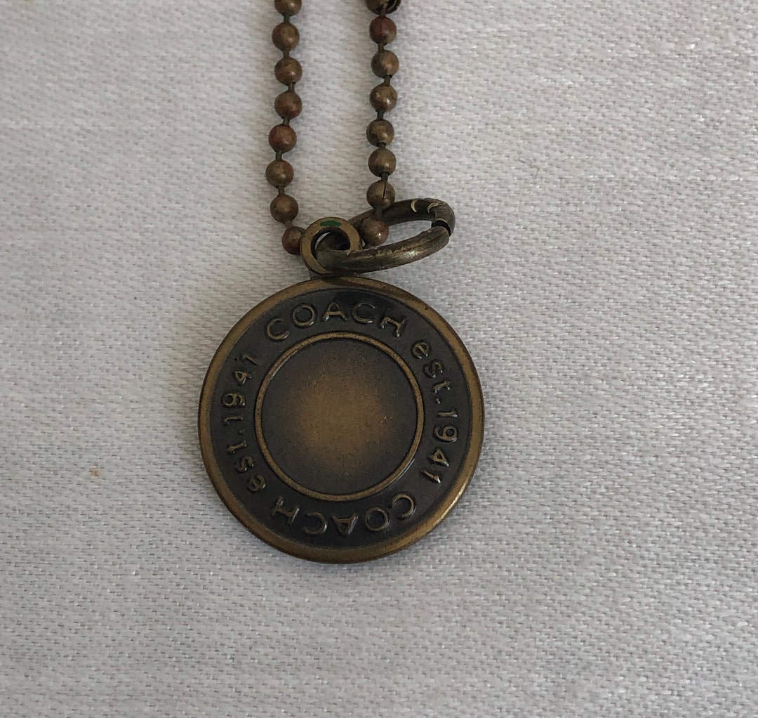 Vintage Coach Brass Lozenge Metal Hang Tag...classic Coach - Etsy