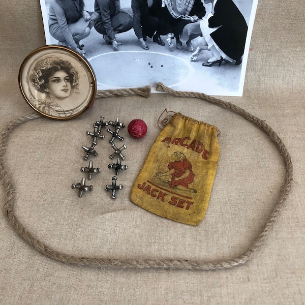 Jacks and Ball Set - Etsy