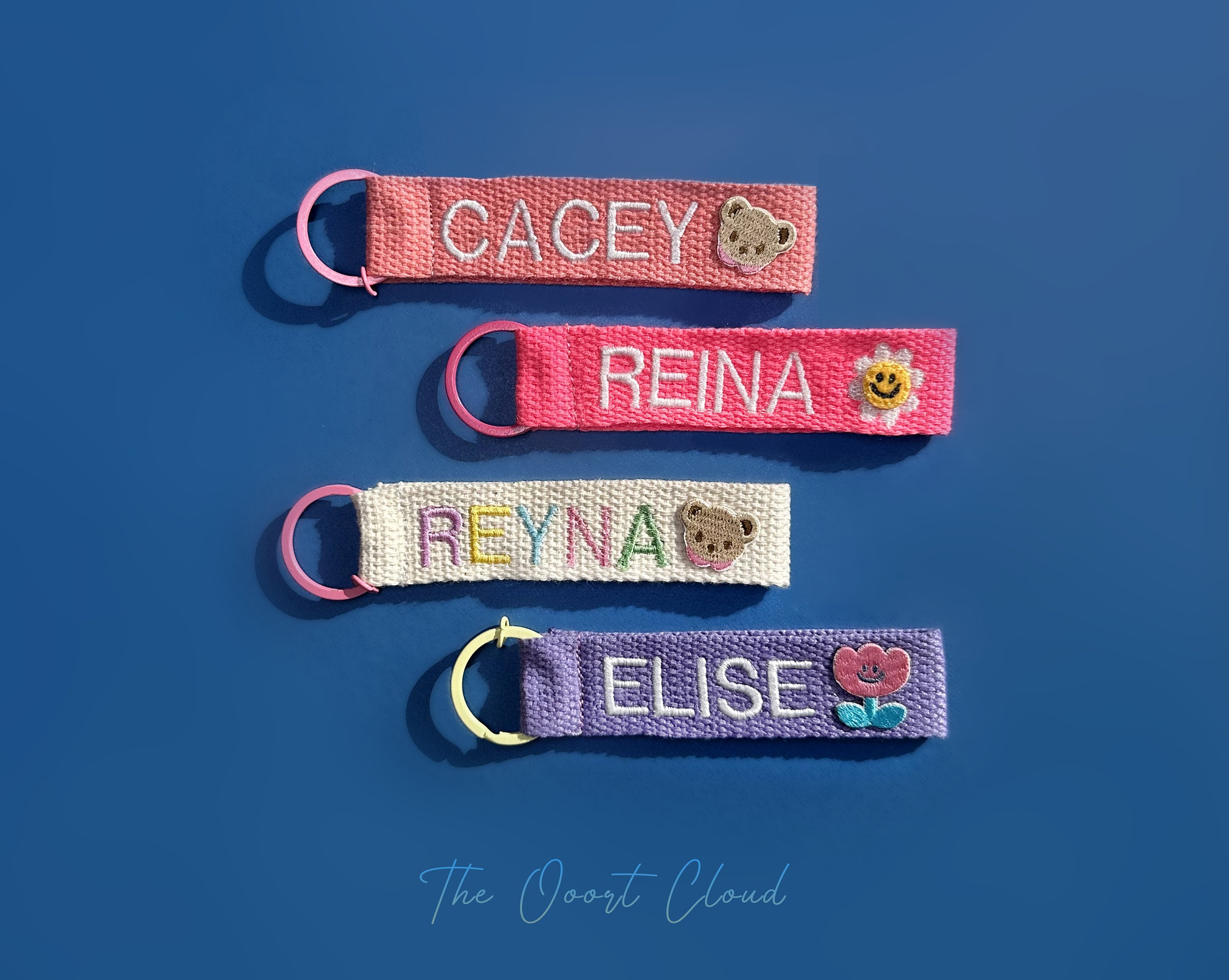 Personalized Embroidery Name Tag, Custom Name Tag, Backpack Tag, Key ...