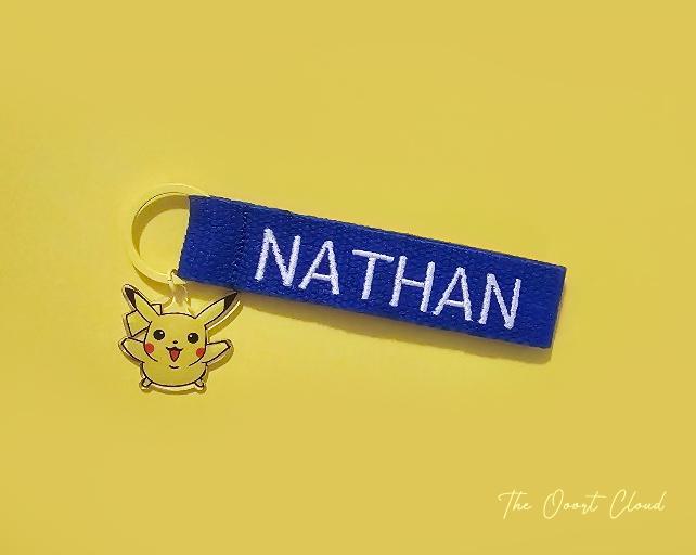 Personalized Embroidery Name Tag, Custom Name Tag, Backpack Tag, Key ...