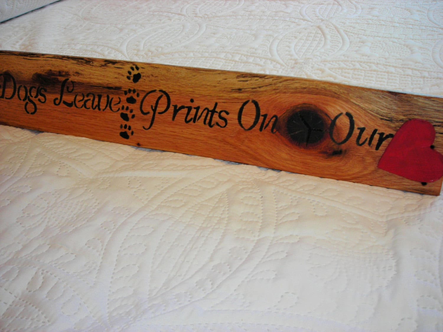 Dogs Leave Paw Prints on Our Heart Plaque Wall Hanger - Etsy