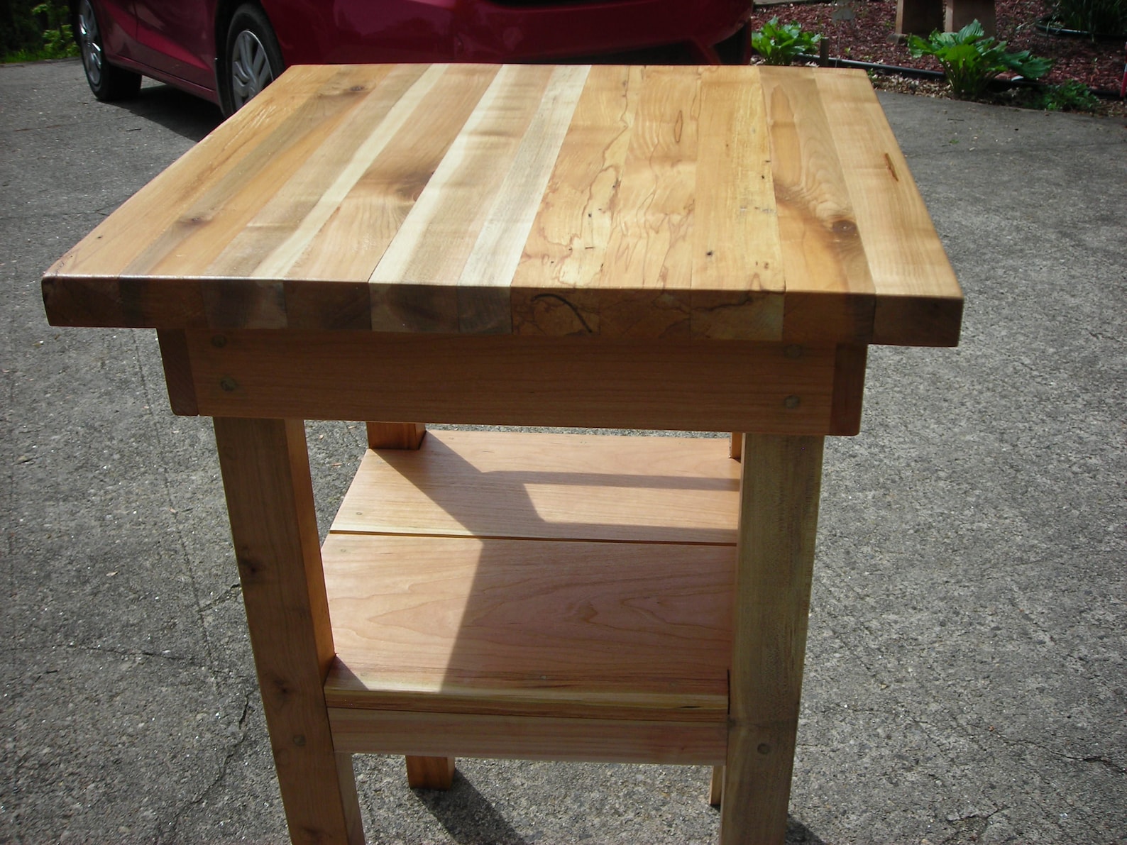 Maple Kitchen Butcher Block Island/cart. Prep Table, Serving Table ...