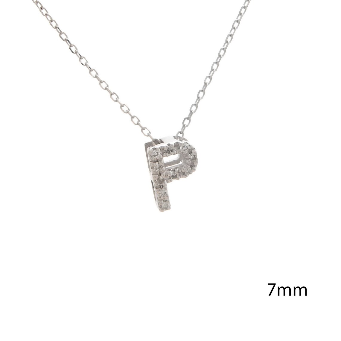 Diamond Initial Necklace Diamond Letter Necklace 14K Gold | Etsy