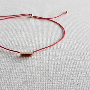 Red Cord Bracelet Adjustable Red Cord String Sterling Silver - Etsy