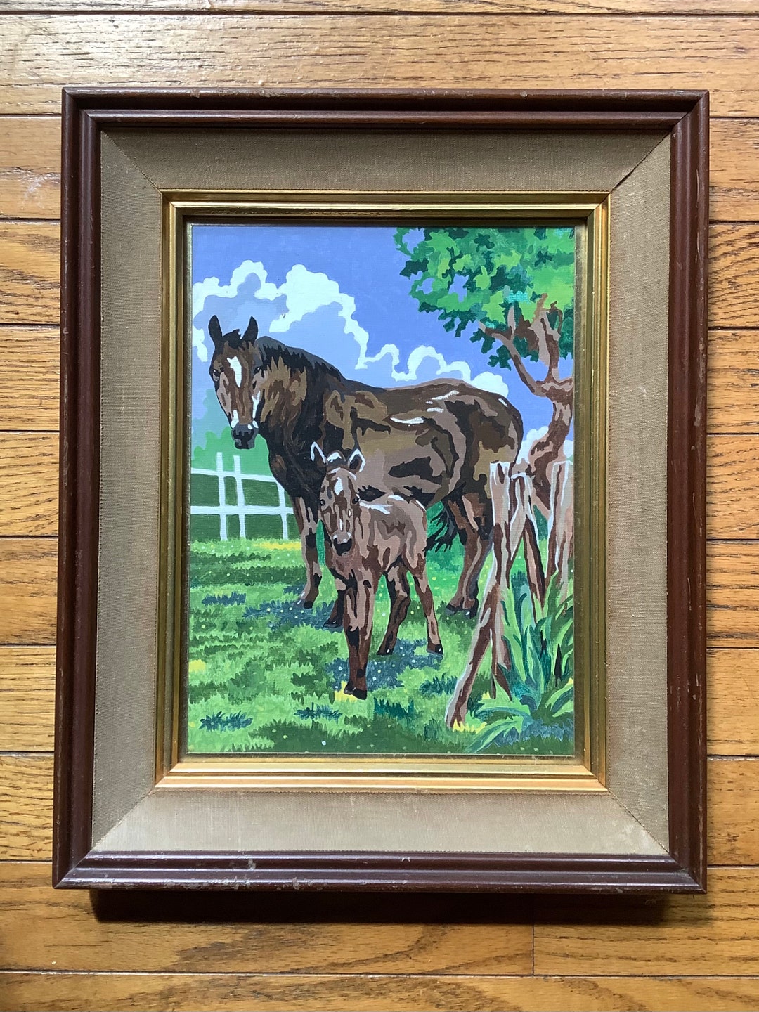 Vintage Paint by Numbers,70’s Paint Crafts,70’s Painted Horses,70’s ...