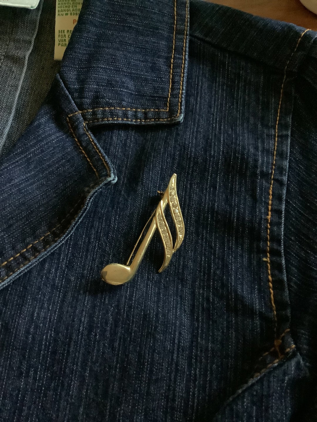 Musical Note Brooch, Semiquaver 16th Note Brooch Pin,musical Note ...