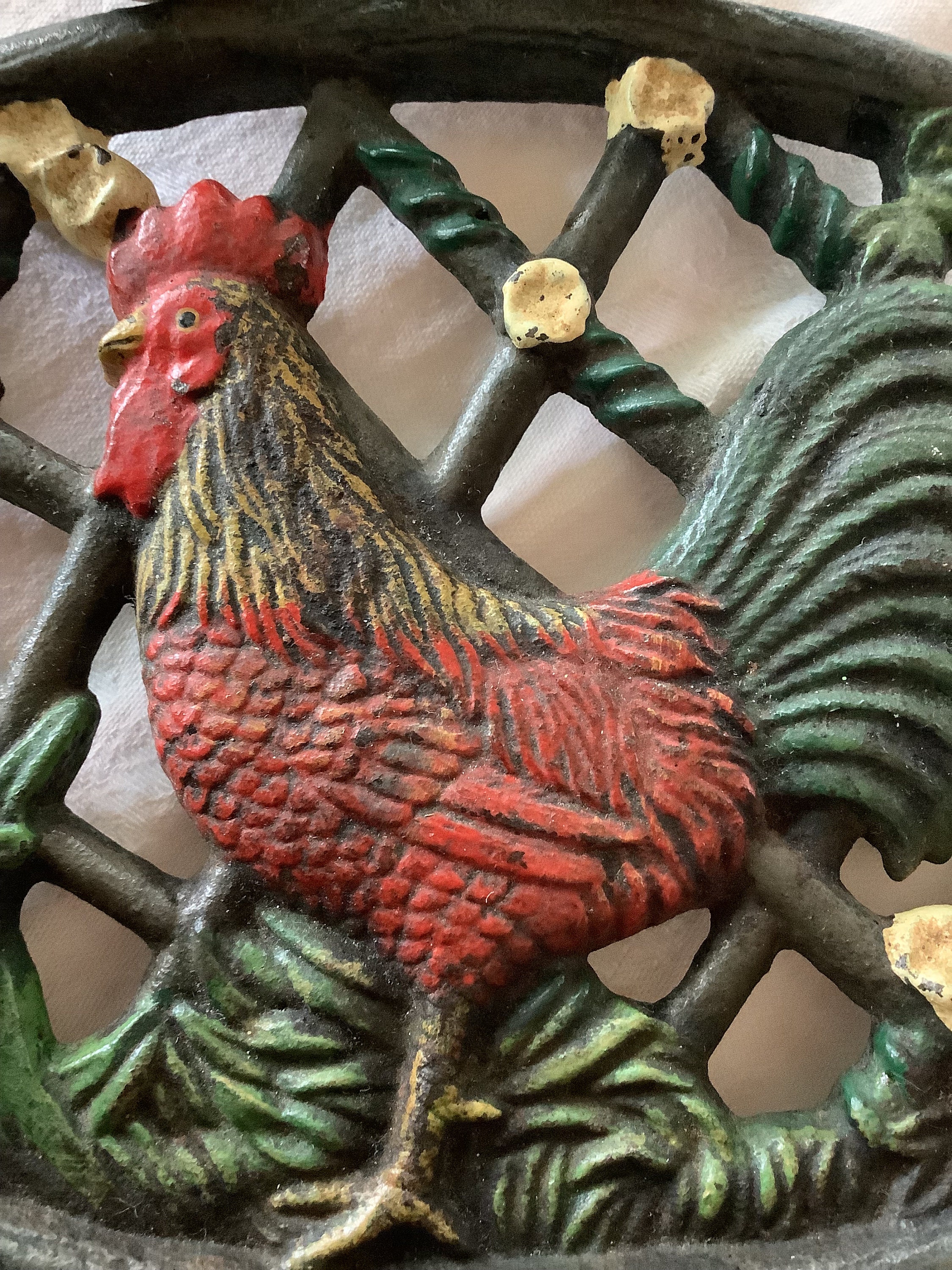 Vintage Cast Iron Roaster Trivet, 1940s Farmhouse Kitchen Decor - Etsy