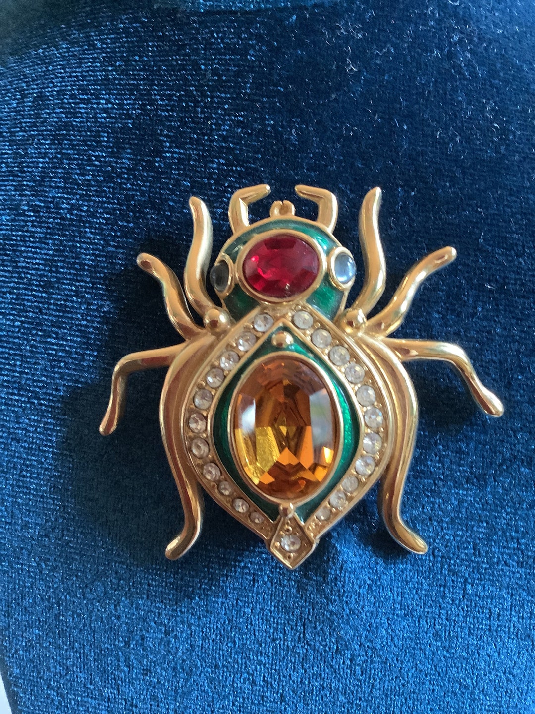 Vintage “KJL” , Vintage Kenneth Jay Lane Costume Beetle Insect Brooch ...