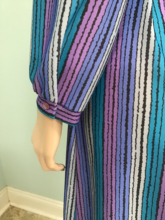 Vintage Polyester Dress,Sz14, Vintage Polyester,80’s … - Gem