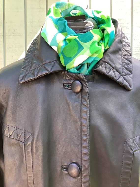 Vtg 60’s Mod Sz S,Leather Coat,Sz S-M, 50’s Westside … - Gem