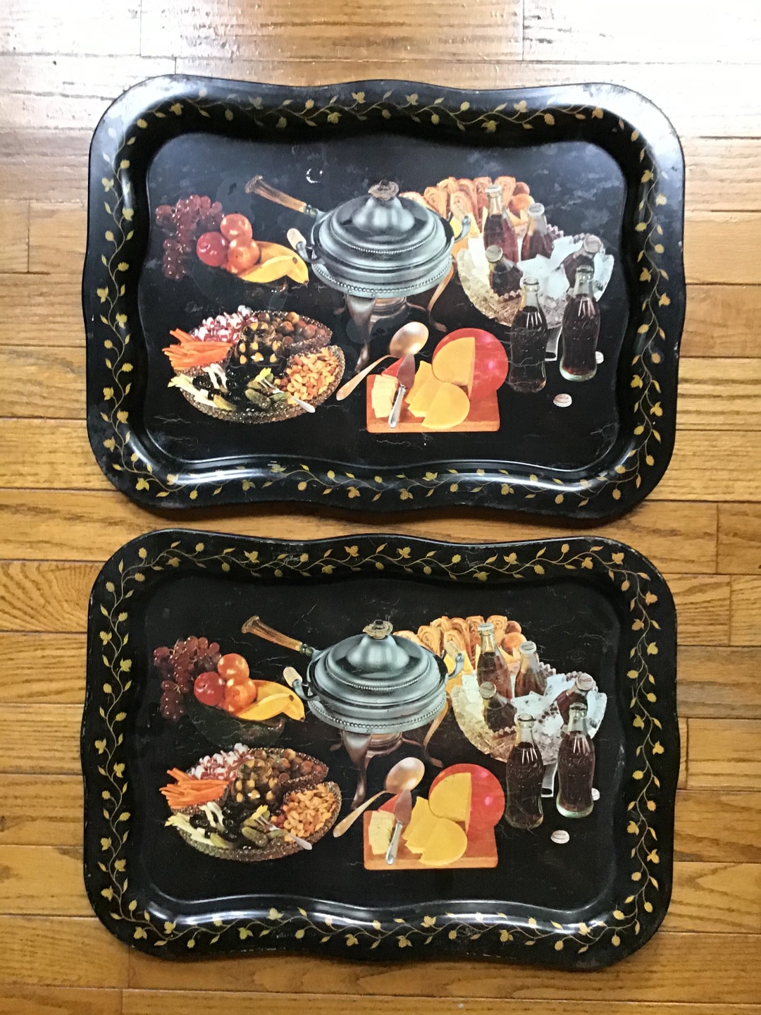 Vtg Hostess Trays ,hostess Server ,bedroom Dinner Trays - Etsy