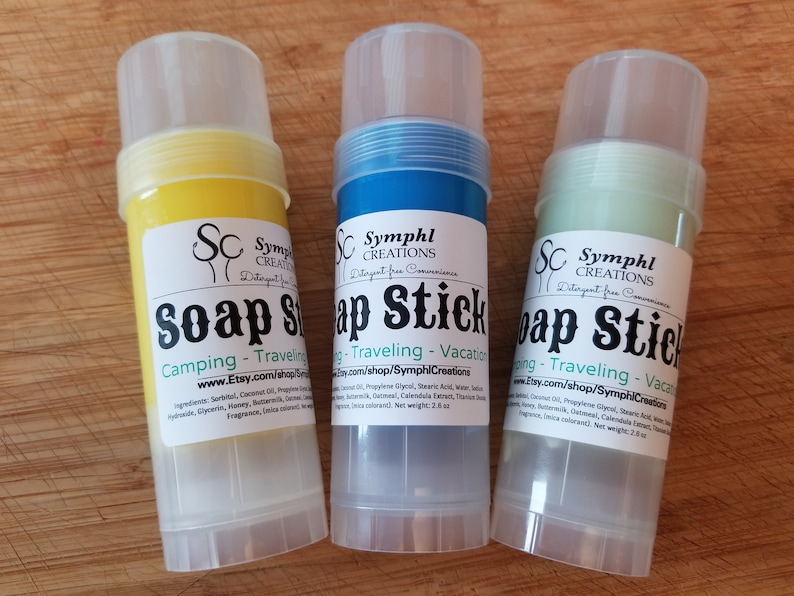 Soap Stick - Soap to Go - Travel Soap - Camping Soap - Custom Scent - Etsy