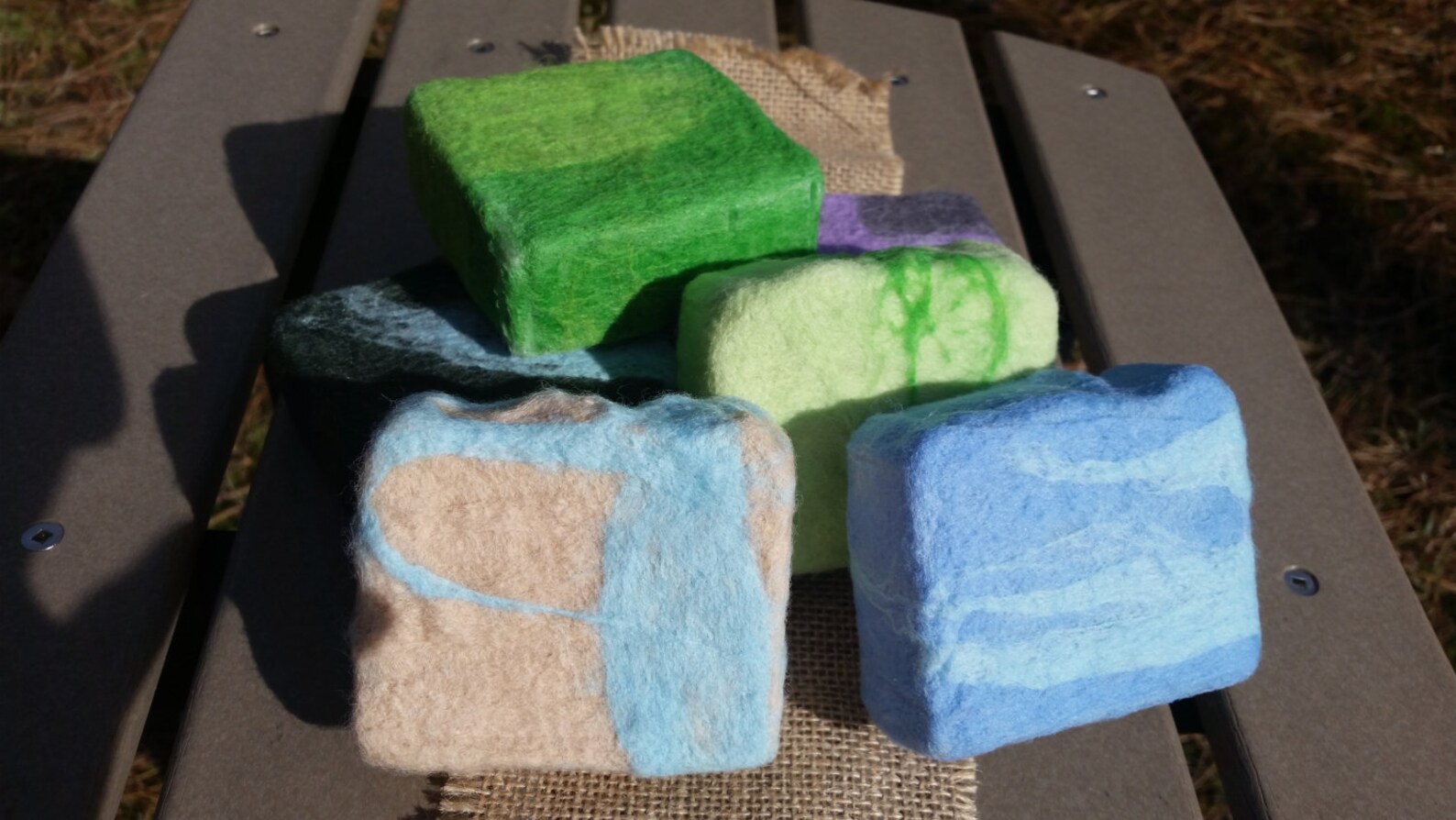 Felted Soap / 100% Merino Wool Soap / Soap in a Sweater / Loufah Soap ...