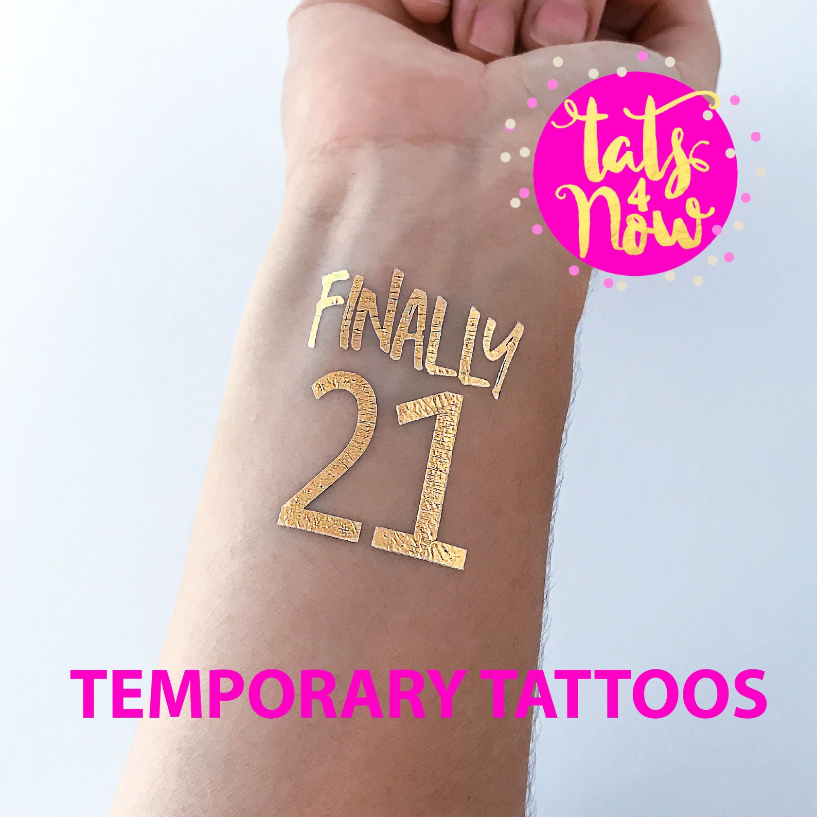 21st Birthday Party Temporary Tattoos 21st Birthday Party | Etsy