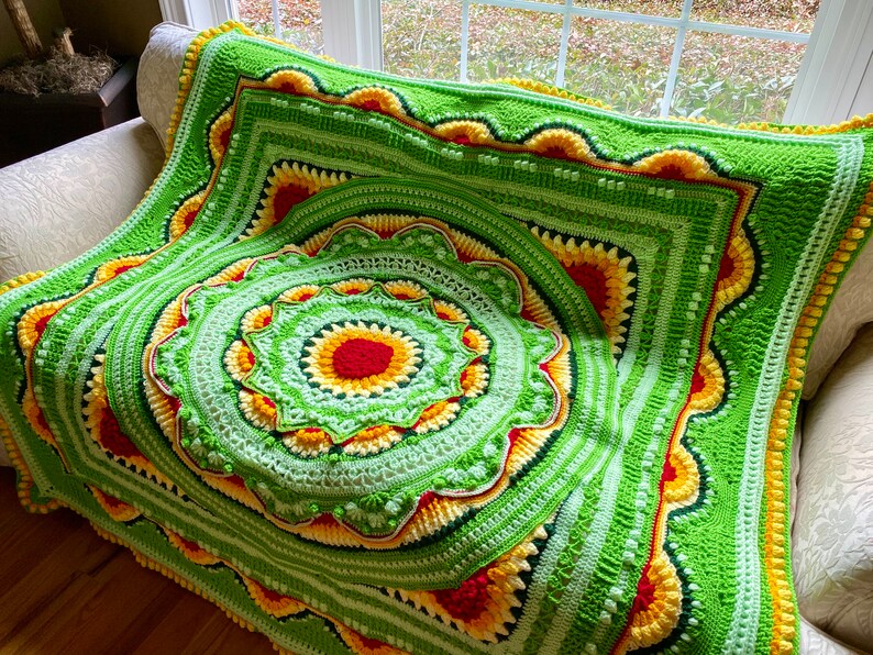 Seasons Bloom Helen Shrimpton Crochet Afghan/blanket - Etsy