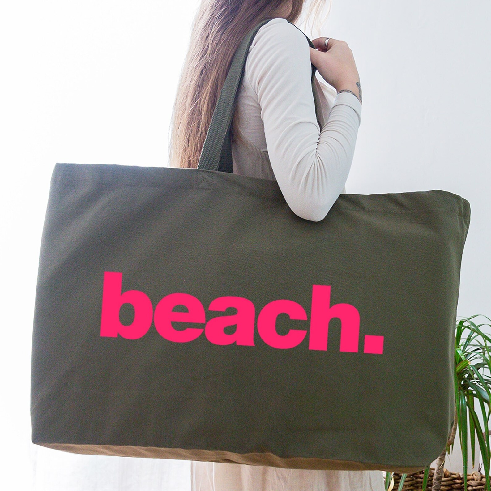 Oversized Beach Bag. Big Beach Bag. Weekender Bag. Really Big Bag ...