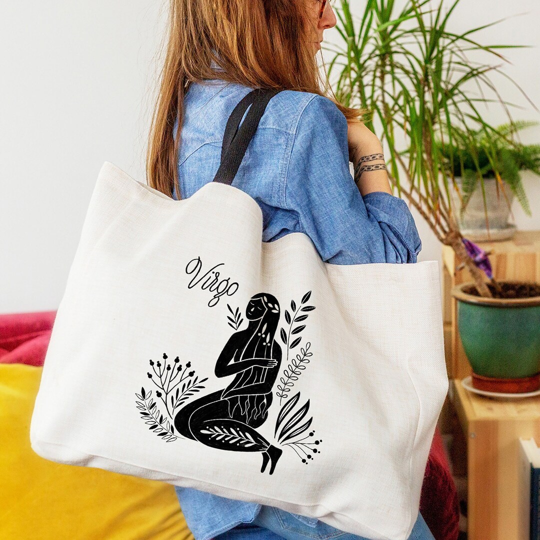 Zodiac Sign Tote Bag, Astrology Birthday Gift, Zodiac Gift Idea ...