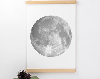Full Moon Print | Etsy