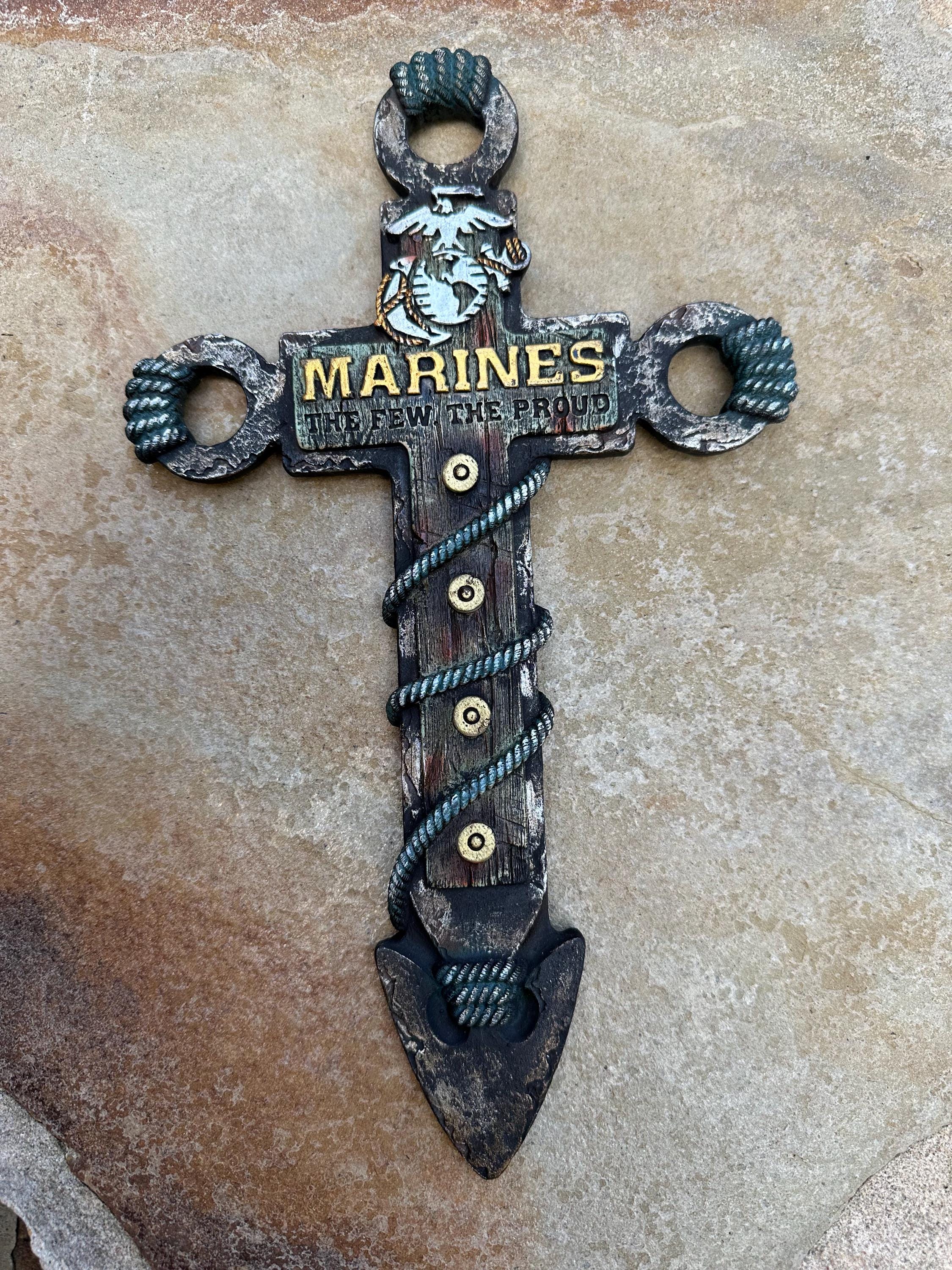 Marines, Marine Corps, USMC, Cross, Veteran, Military, Wall Cross ...