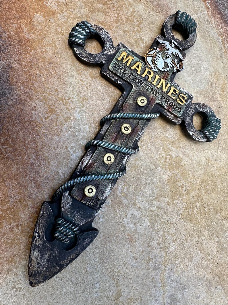Marines, Marine Corps, USMC, Cross, Veteran, Military, Wall Cross ...
