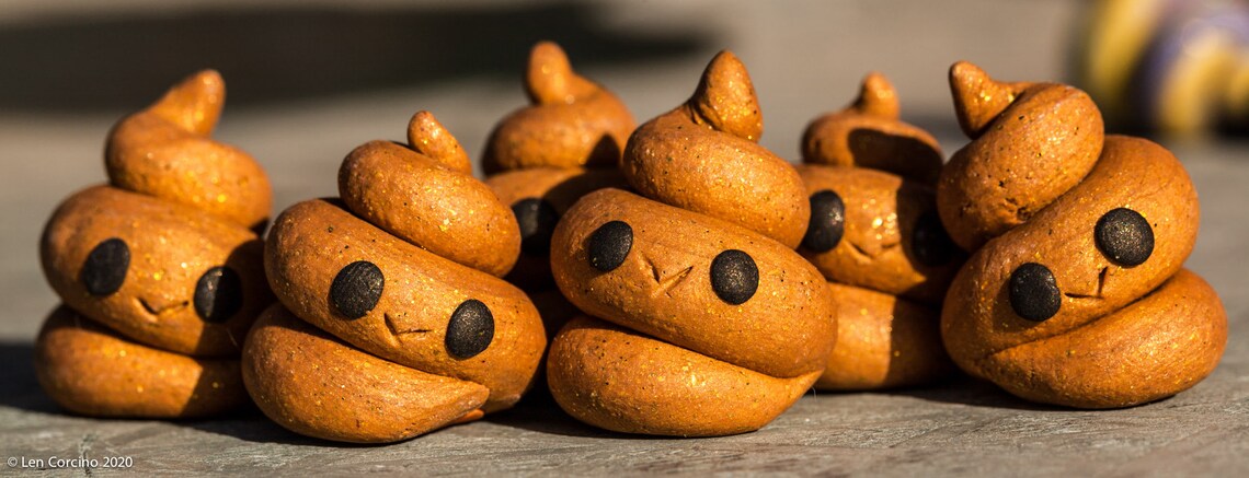 Caca hecha a mano figuras de popó Emoji de popop criatura | Etsy