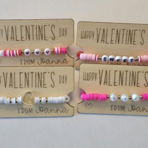 Friendship Bracelet Valentine Card - Candy Free Valentine - Class ...