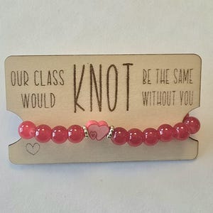 Friendship Bracelet Valentine Card - Candy Free Valentine - Class ...