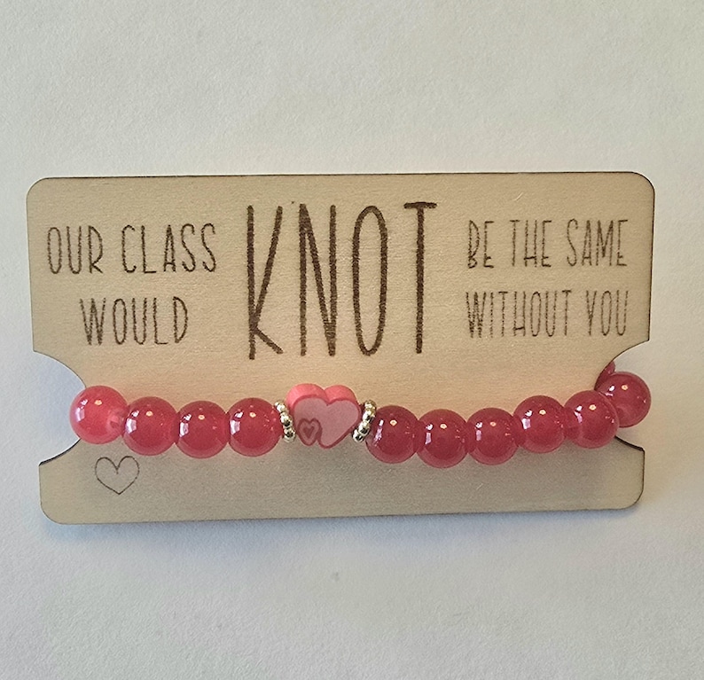 Friendship Bracelet Valentine Card - Candy Free Valentine - Class ...