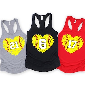 Personalized Softball Tank Top - Softball Mom - Softball Player ...