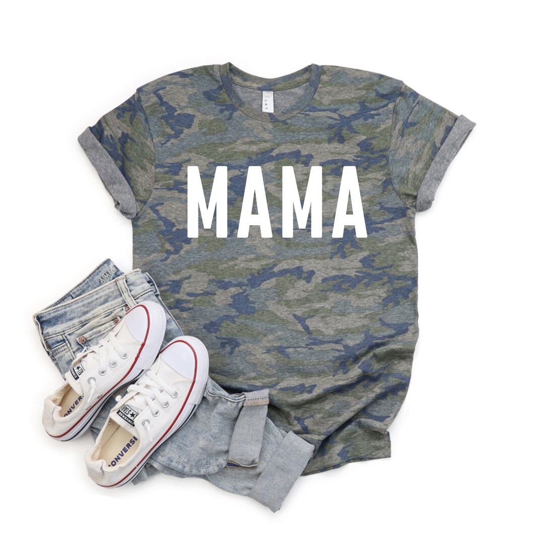 Mama Shirt Mama Tee Mom Shirt Camo Mama Shirt Gifts for Mom Mother's ...