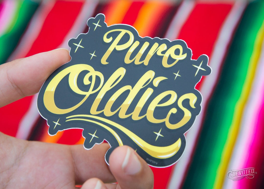 2pcs Puro Oldies, Die Cut Stickers, 3x2.66 Decal, Laptop Sticker - Etsy