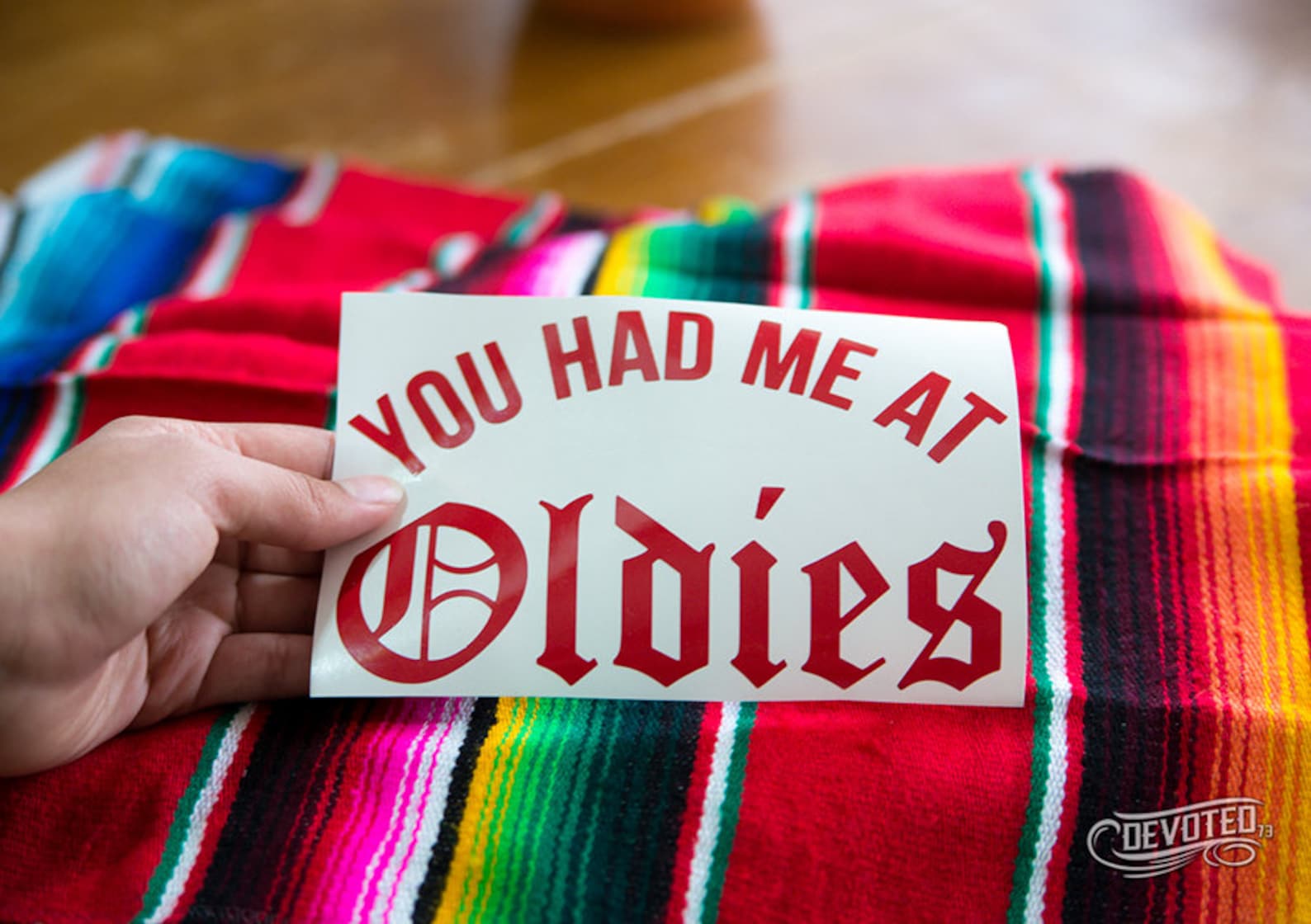 You Had Me at Oldies - 3.75"x6" Vinyl Cut Transfer Decal, Laptop ...