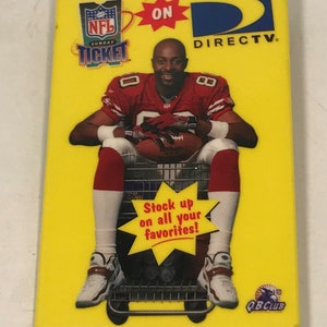 Vintage Directv NFL Sunday Ticket Jerry Rice 1998 Near Mint Condition ...