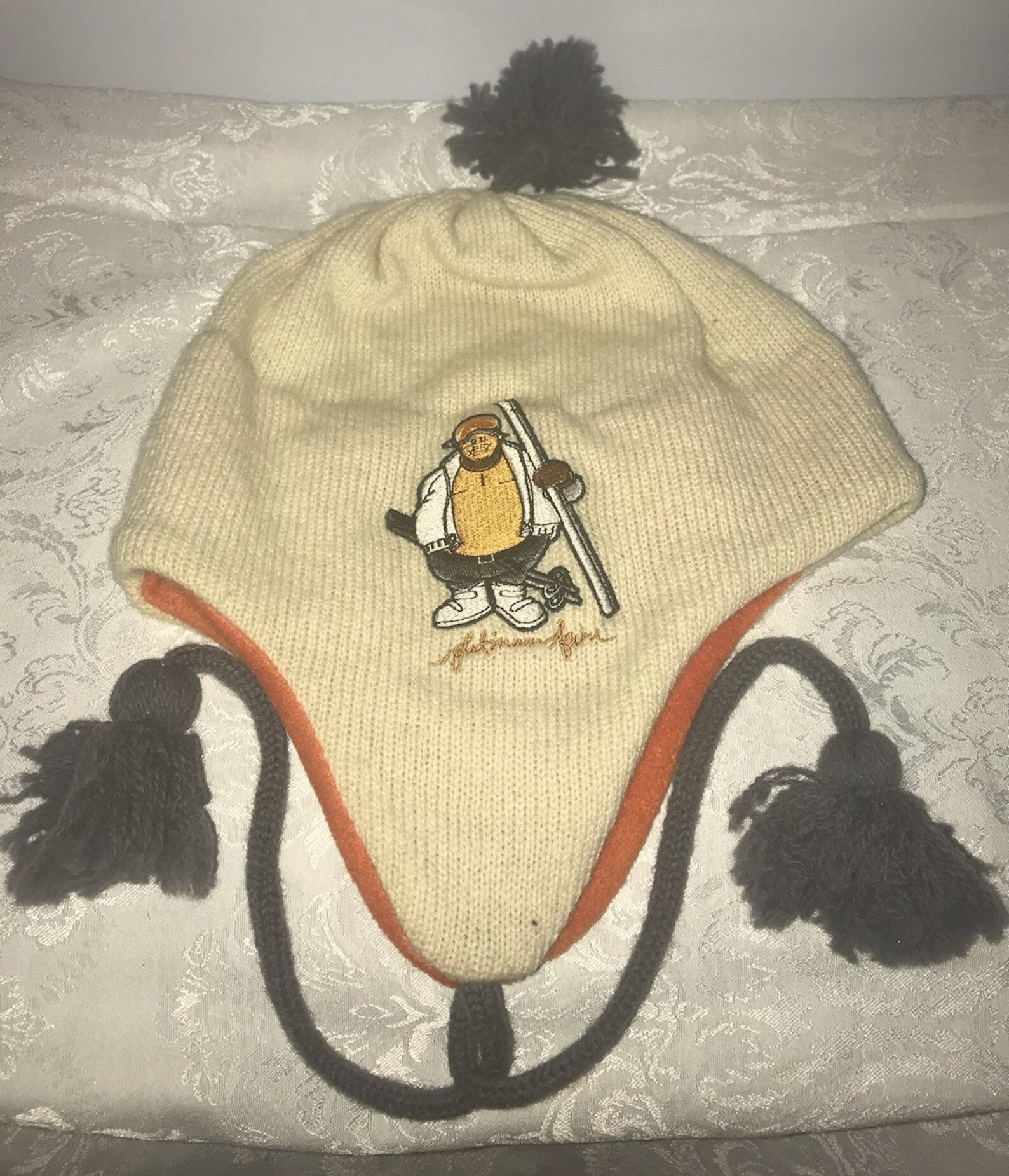Vintage Phatman FUBU Knit Hats With Ear Flaps and Strings | Etsy