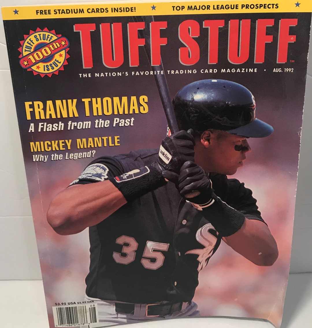 Vintage Tuff Stuff Trading Card Magazine August 1992 Featuring Frank ...